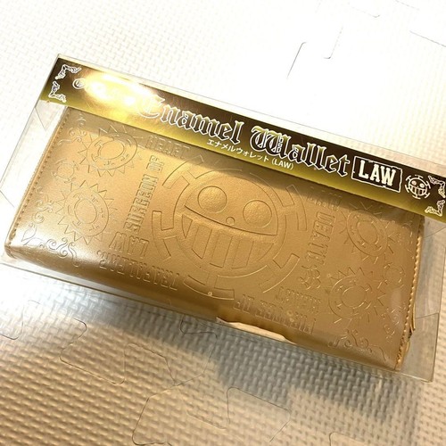 One Piece Trafalgar Law Enamel Wallet Gold Pirate Flag Used/Unused | eBay