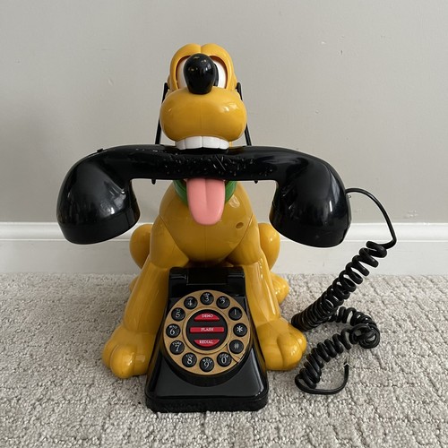 Vintage Disney Telemania PLUTO Push Button Telephone Tabletop Cartoon ...