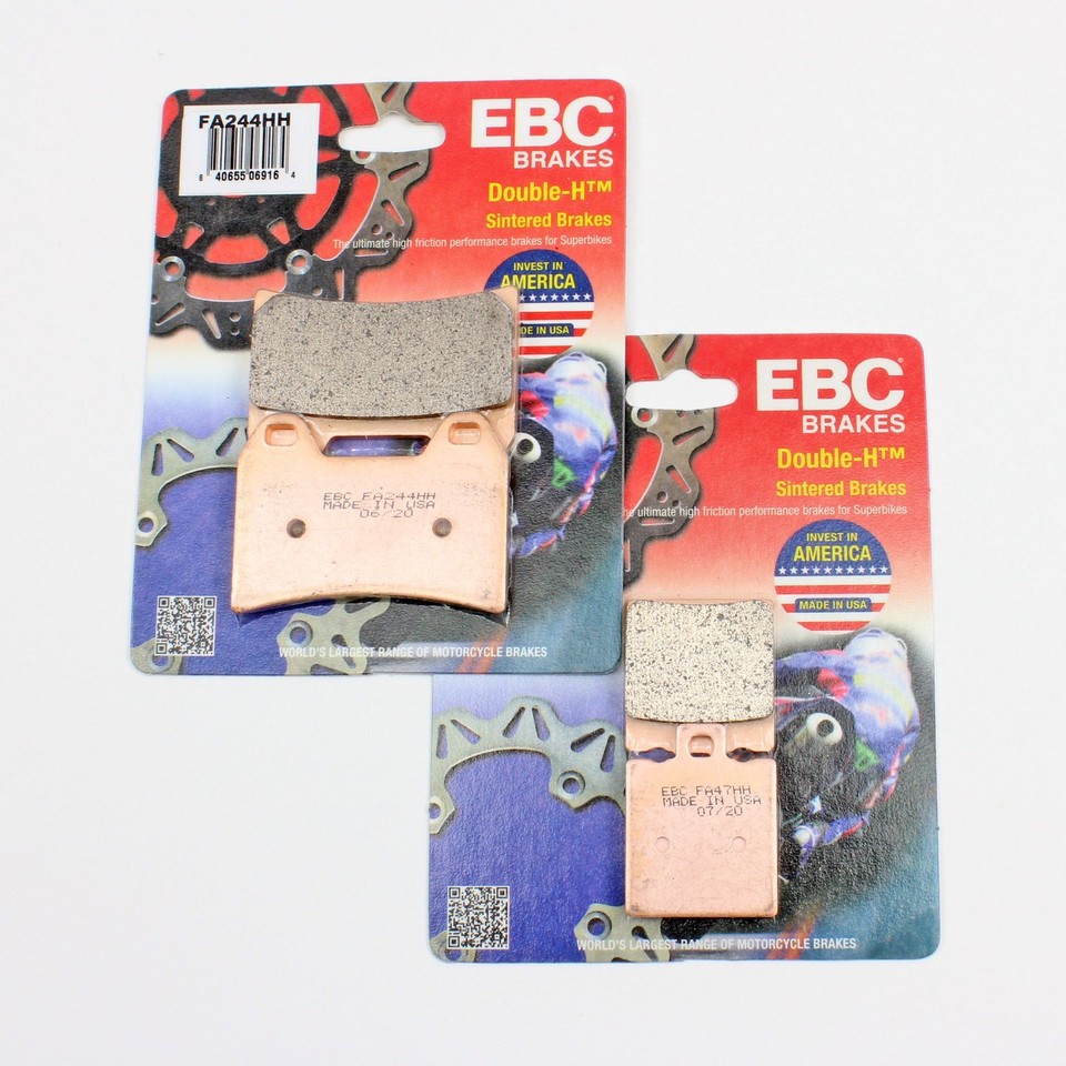 EBC Front & Rear Sintered Ducati Brake Pad Set FA244HH x1 & FA47HH x1 ...