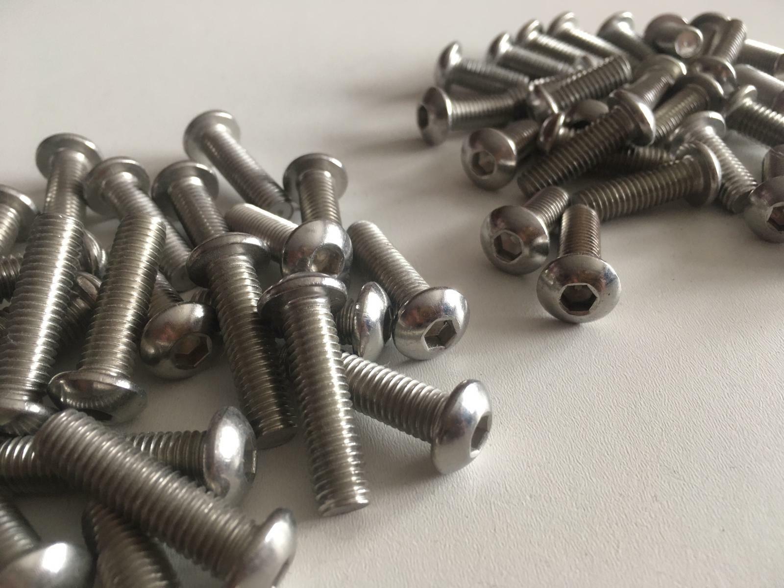 300pc A2 Stainless Allen Key Button Head Bolts Assorted Kit M3 M4 M5 M6 ...