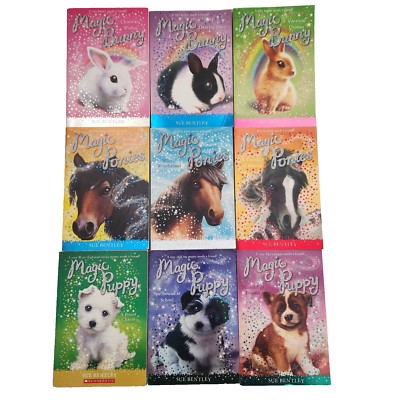 Sue Bentley Lot of 9 Books Magic Puppy Bunny Ponies Series Chapter ...