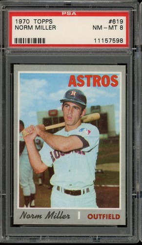 1970 Topps Baseball #619 Norm Miller PSA 8 | eBay