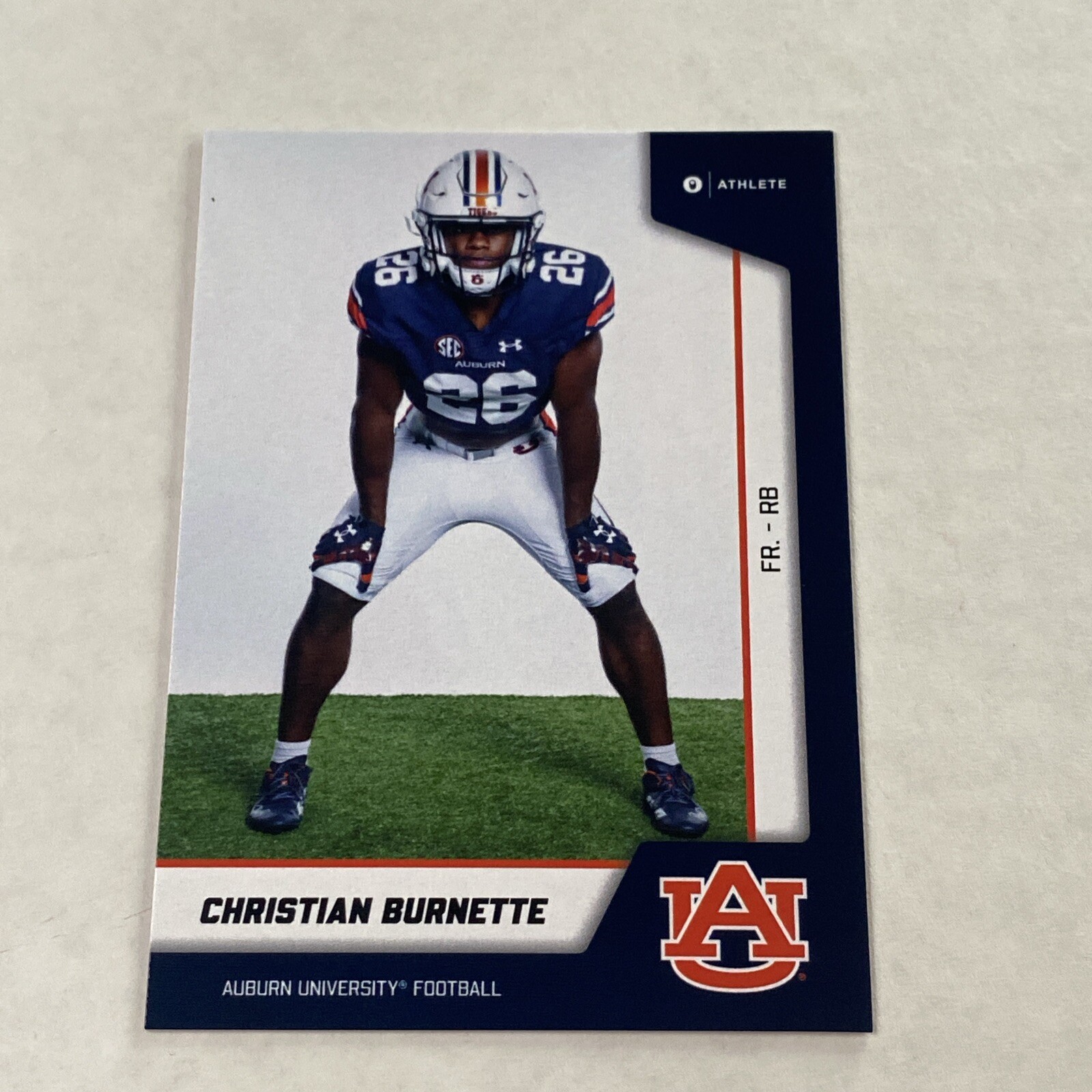 2023 ONIT Auburn Tigers FOOTBALL card CHRISTIAN BURNETTE | eBay