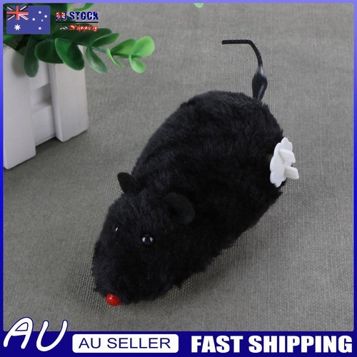 Clockwork Mouse Toy Cat Plush Rat Mechanical Motion Interactive Toy ...