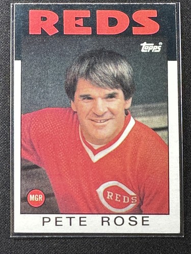 1986 Topps Pete Rose #741 Cincinnati Reds | eBay