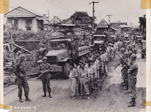 Original WWII Signal Corps 8x10 Photo 38th DIVISION JAPANESE PRISONERS ...