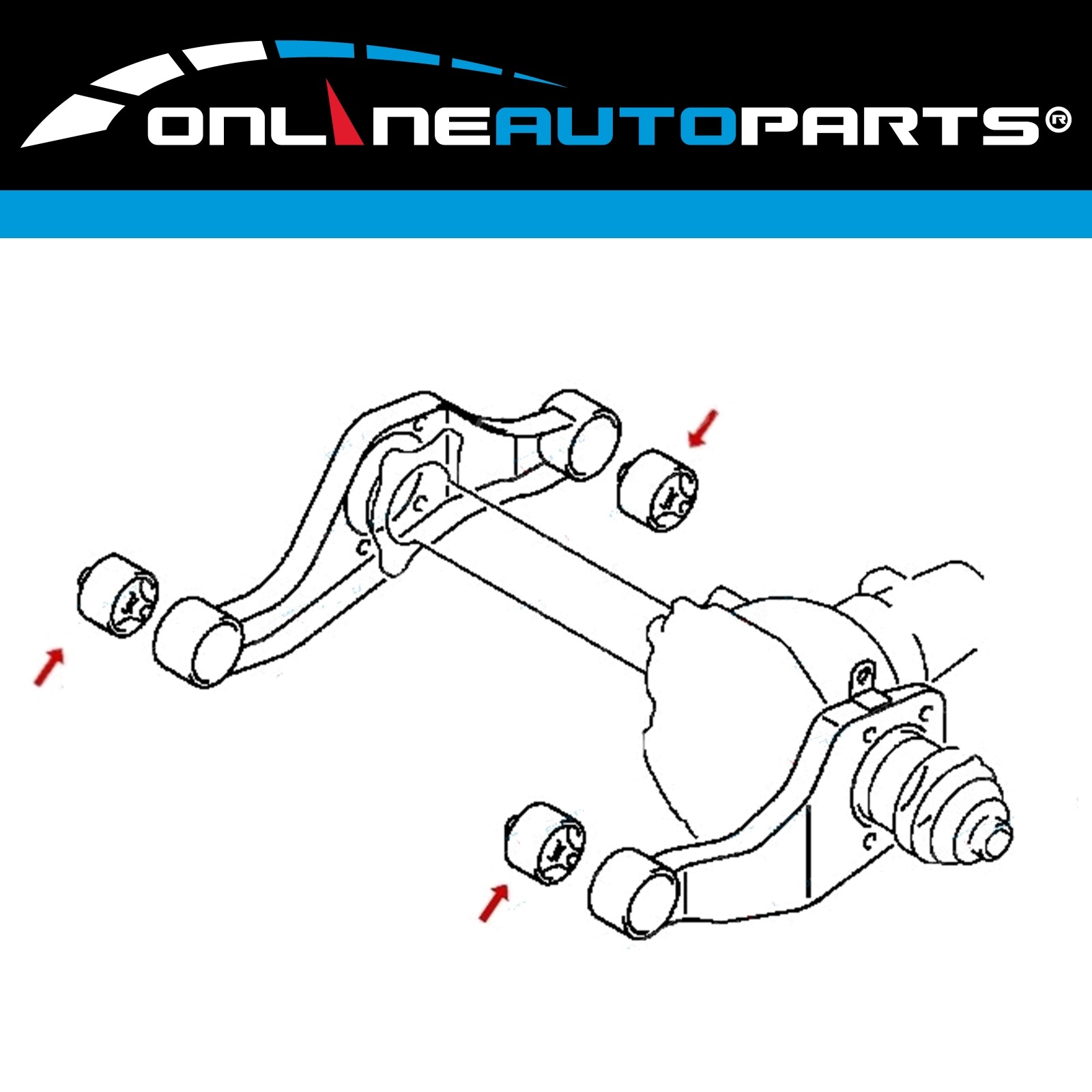 Front Diff Mount Bush Kit for Mitsubishi Pajero NM NP NS NT NW NX 2000 ...