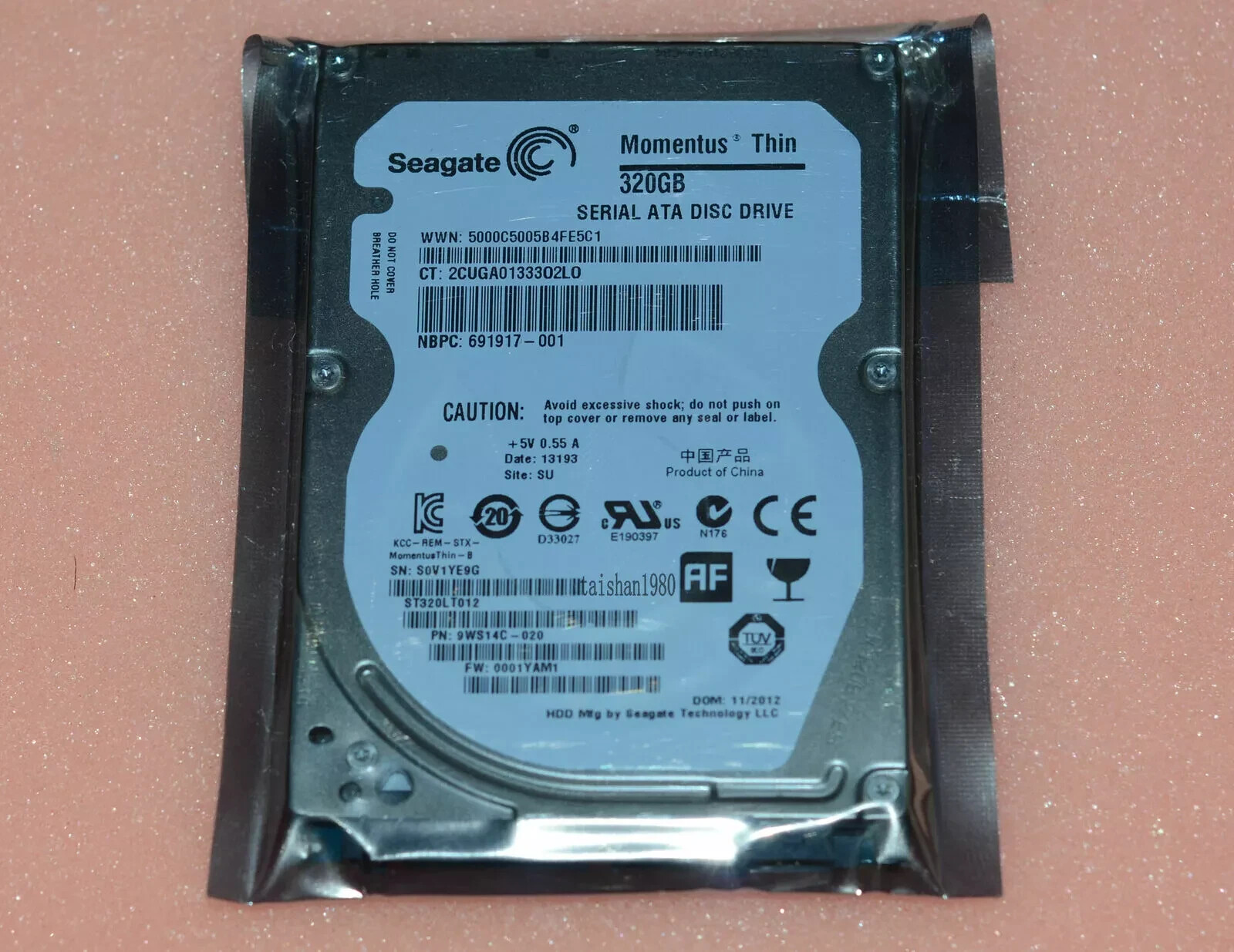 Seagate Momentus /laptop Thin ST320LT007 320GB 2.5" SATA II Laptop Hard ...