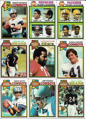 1979 Topps Football Stars 12 Card Lot with Roger Staubach EX | eBay