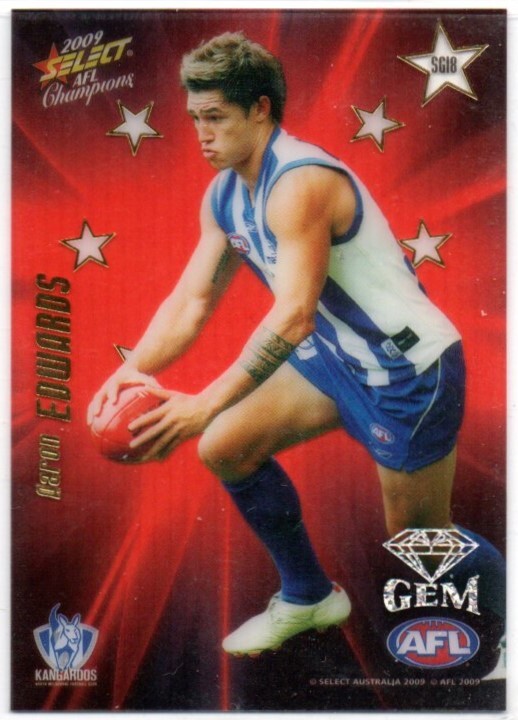 2009 AFL SELECT CHAMPIONS RED STAR GEM ACETATE CARDS - COMPLETE YOUR ...