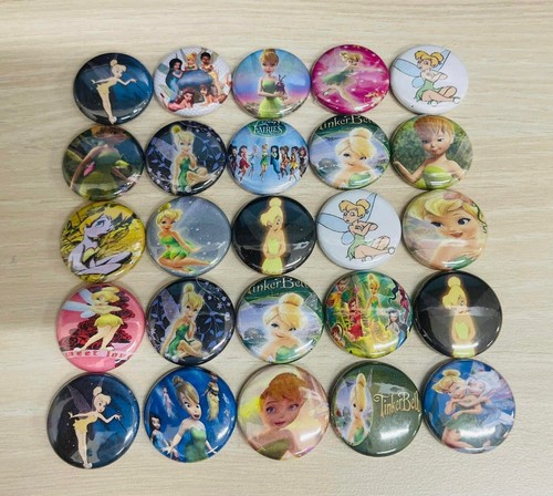 Tinkerbell 1” Inch button pins. Lot of 25. Random. A+Seller. | eBay