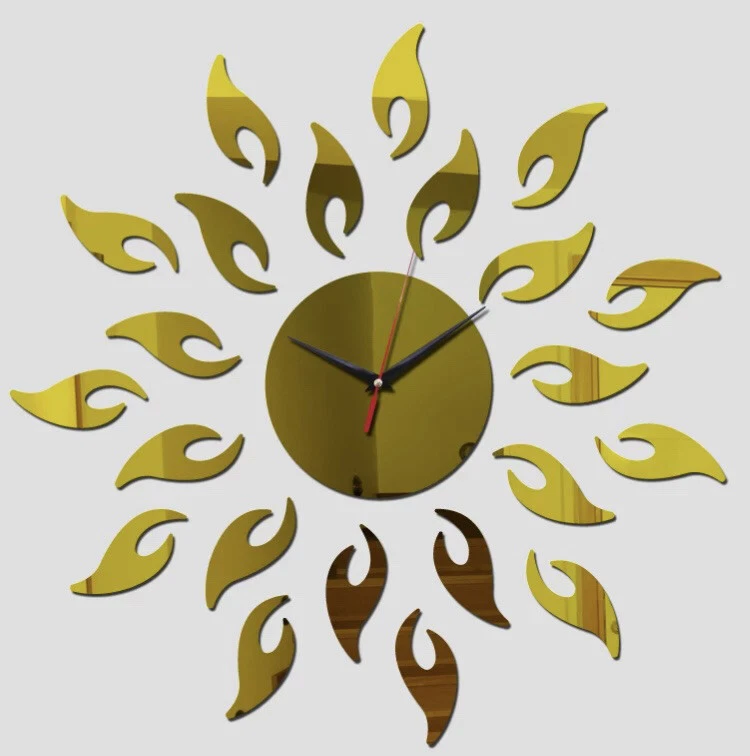 Sun Face Clock Without Hands
