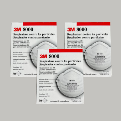 3M 8000 Particle N95 Mask (90-Pack) 1289-03 USA (New) | eBay