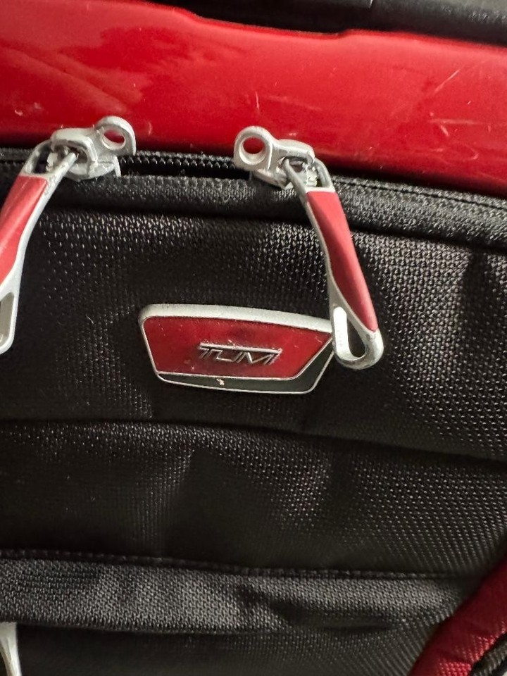 EUC Tumi x Ducati 65120RCE Red Black 22" Hardside Carry-On Luggage RARE ...
