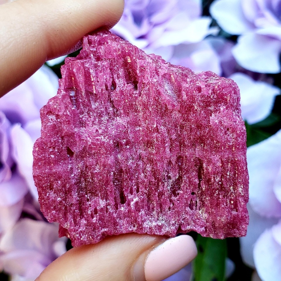 Red Honeycomb Ruby Corundum - Raw rough free form crystal healing stone ...