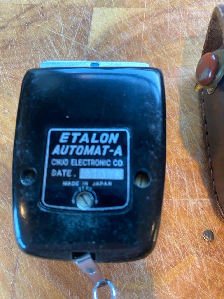 Etalon Automat-A exposure light meter in a leather case. Working Well ...