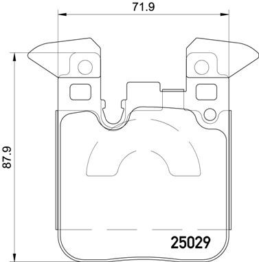 Brake Pads Set fits BMW 125 F20, F21 2.0 Rear 2011 on Brembo ...