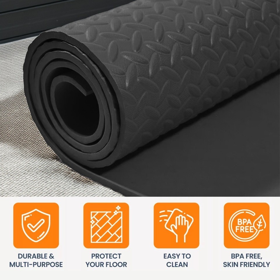 Large EVA Foam Floor Mat 236cm x 117cm Soft Anti-Fatigue Cushion Roll ...