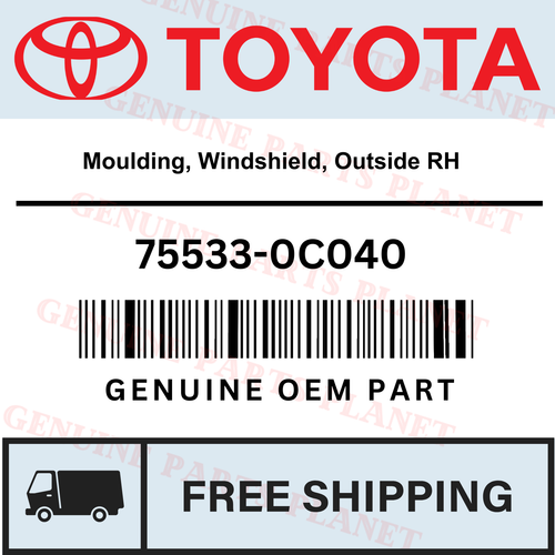 OEM GENUINE TOYOTA SEQUOIA 07-22 Moulding, Windshield, Outside RH ...