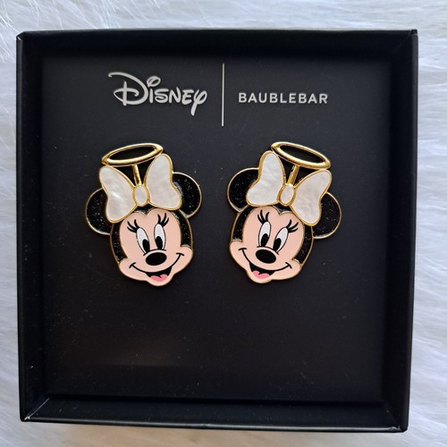 Disney x BaubleBar Minnie Mouse Angel Costume Halloween Enamel Stud ...