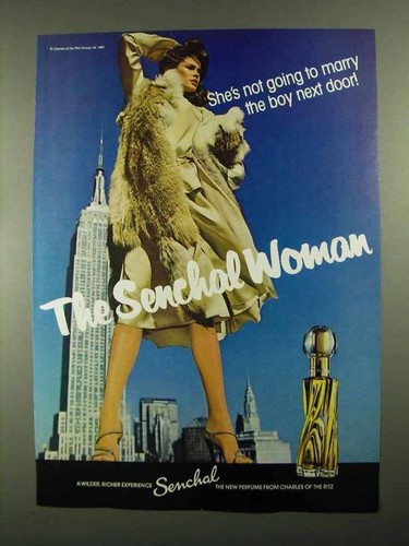 1981 Charles of the Ritz Senchal Perfume Ad - Not Marry | eBay