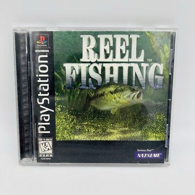 Reel Fishing Sony PlayStation 1 Video Game PS1 Natsume ORIGINAL ...