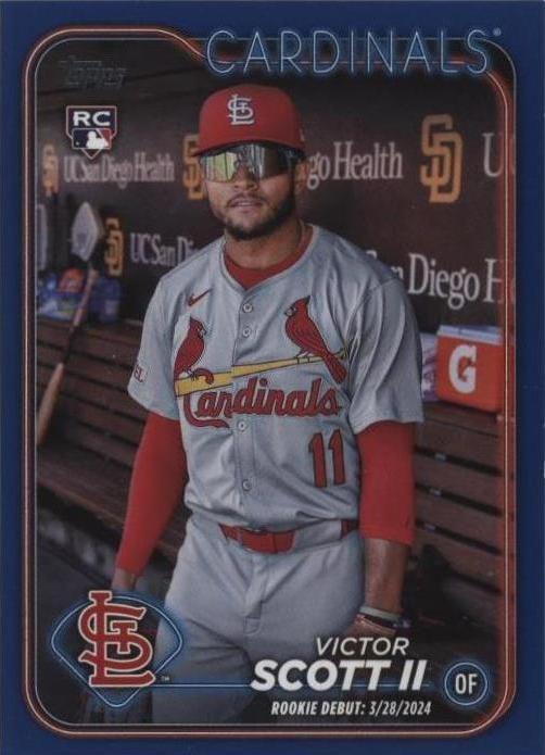 2024 Topps Update Series - Rookie Debut Victor Scott II #US77 Royal ...