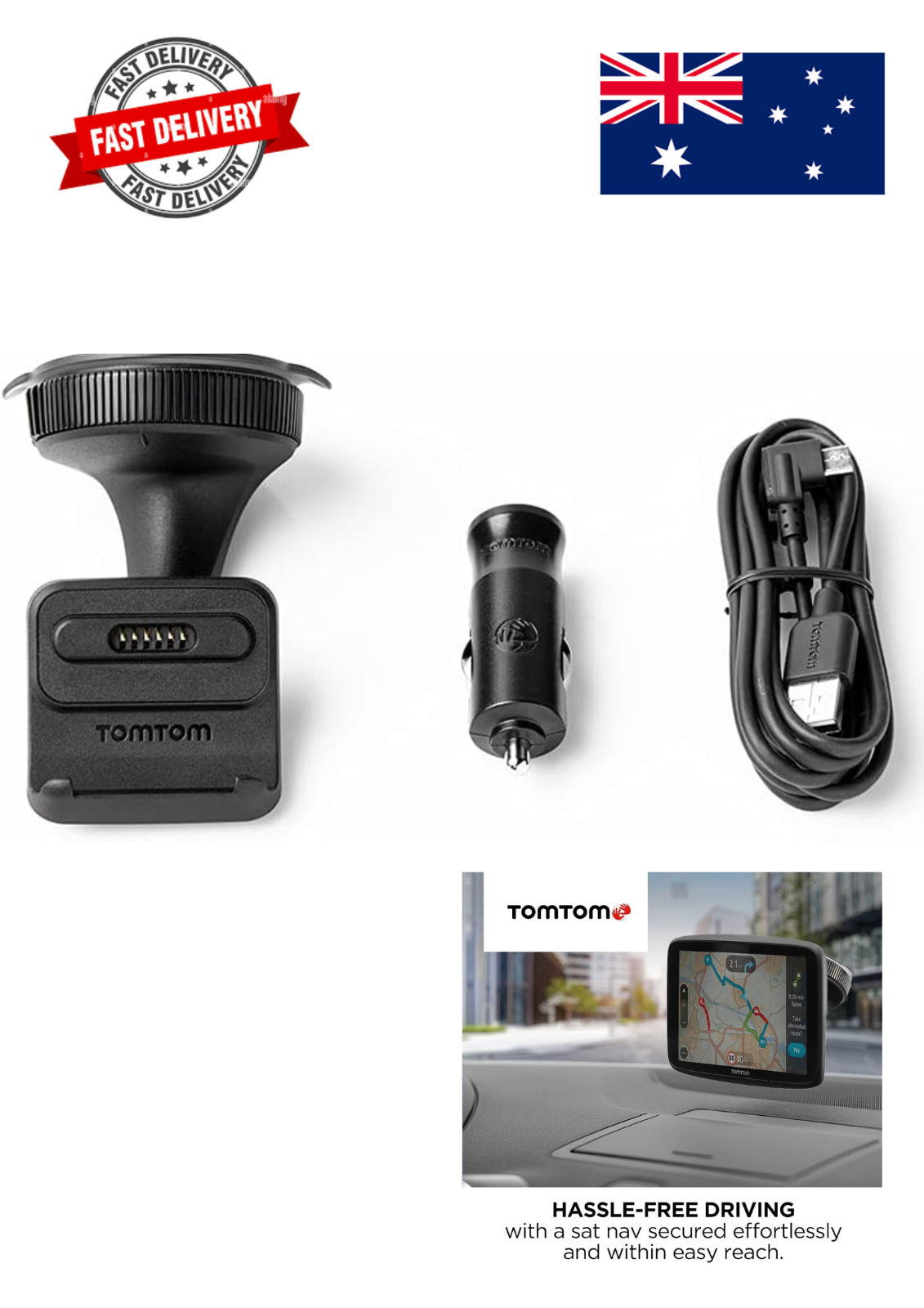 Tomtom Active Magnetic Mount and Charger GO Professional Securely Mount ...