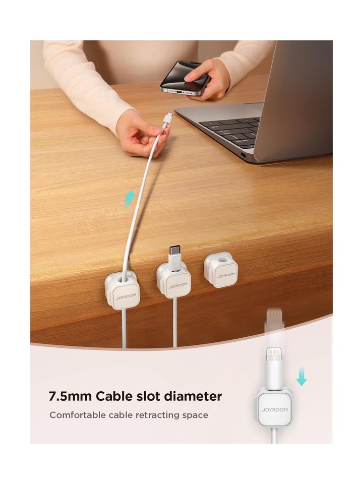 12 Pack Magnetic Cord Holder, Cord Organizer Cable Clip for Desk ...