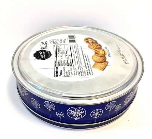 EMPTY Sam's Choice Butter Cookies Round Christmas Container 12 oz Deer ...