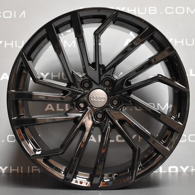 GENUINE AUDI RS4 RS5 8W EVOLUTION EVO SPOKE 20" INCH GLOSS BLACK ALLOY ...