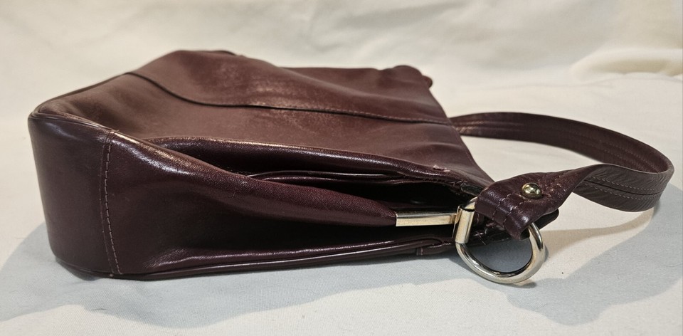 Borelli Brothers Collection Handbag Women Small Burgundy Leather ...