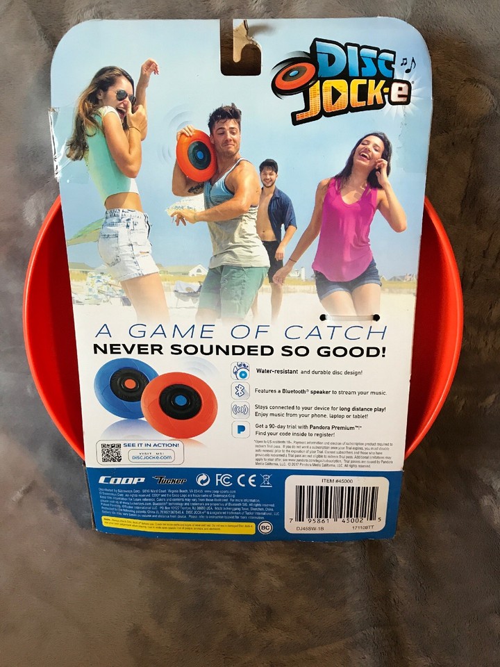 Tucker International DISK JOCK-E Music Playing Bluetooth USB Frisbee ...
