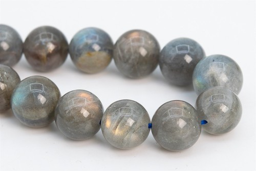 9MM Genuine Natural Gray Labradorite Grade AA Round Gemstone Loose ...