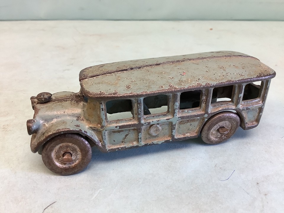 Vintage Cast Iron Toy Bus by A.C. Williams 4.75”L | eBay
