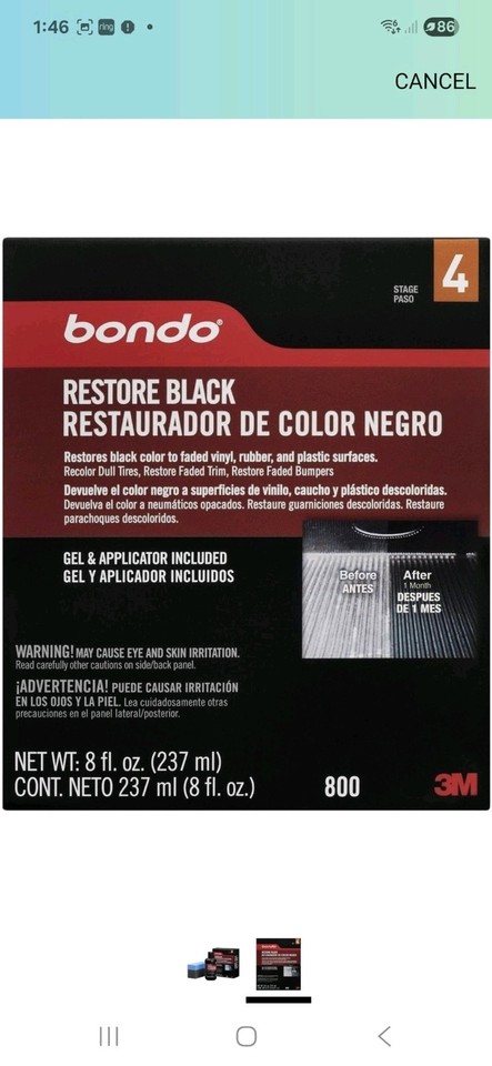 3M BONDO - Restores Faded Color - 8 fl. oz. - Applicator Included 3M | eBay