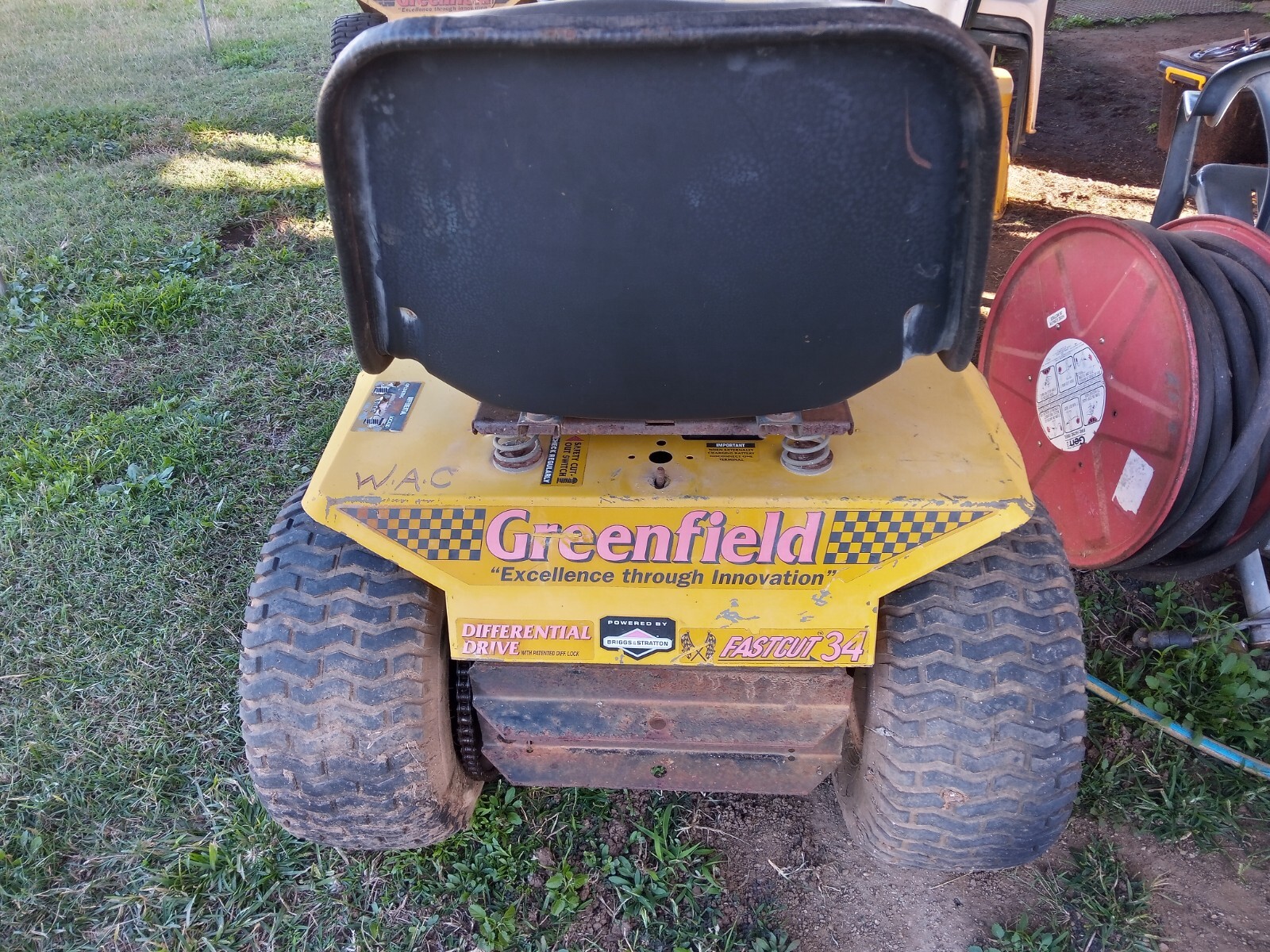 Greenfield mower Decals, Stickers set. Fastcut twin | eBay Australia