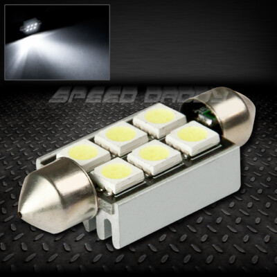 6 SMD 6SMD 39MM WHITE 5050 5055 LED AUTO INTERIOR DOME 12V LIGHT BULB ...