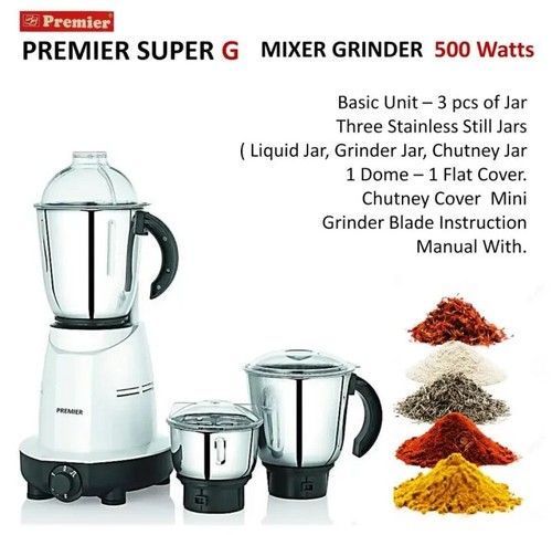 Premier Super-G Professional Electric Blender Mixer Grinder Indian Wet ...