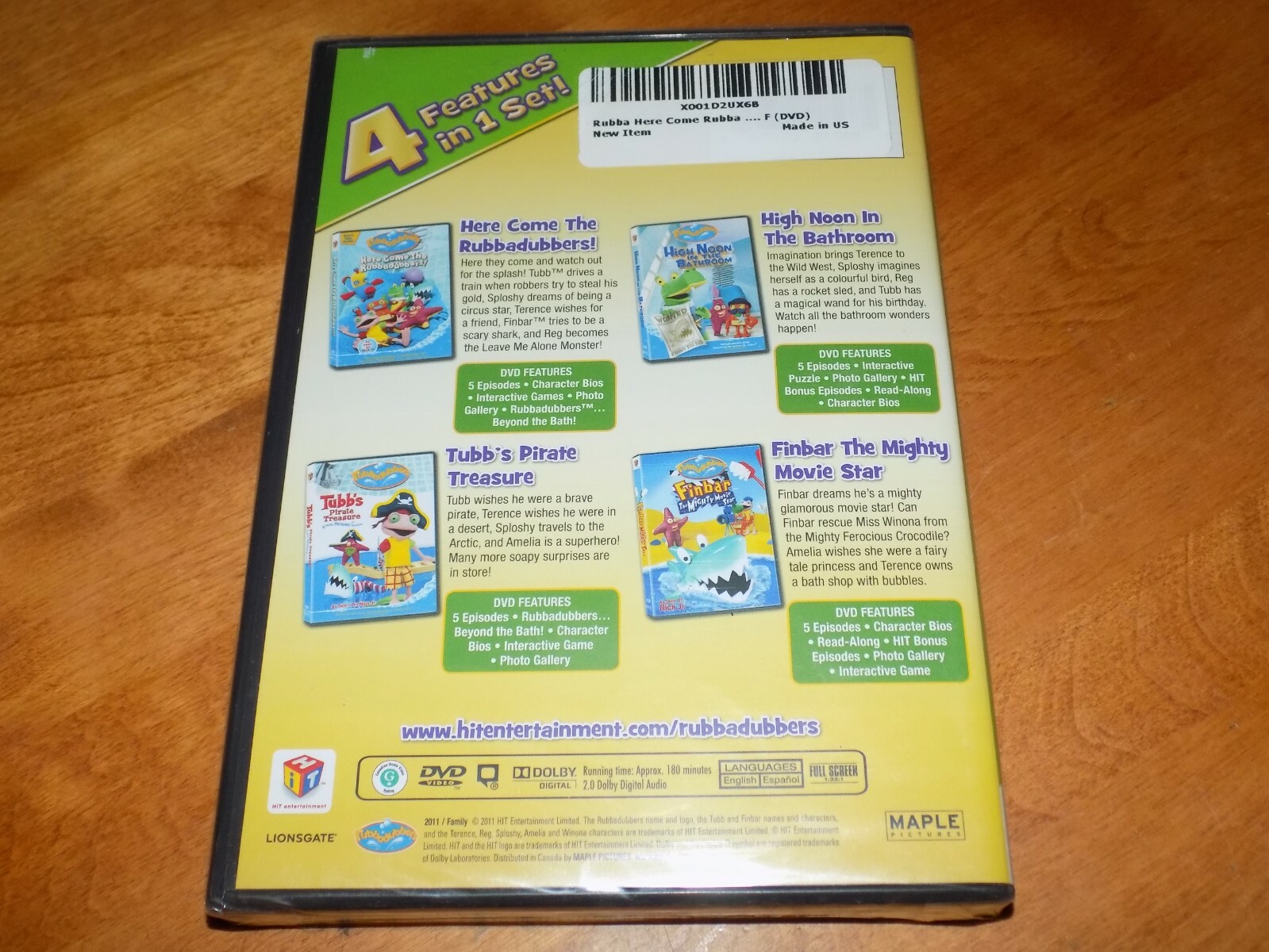 RUBBADUBBERS 4 FEATURE SET Nick Jr. TV Show Kids Classic Children's DVD ...