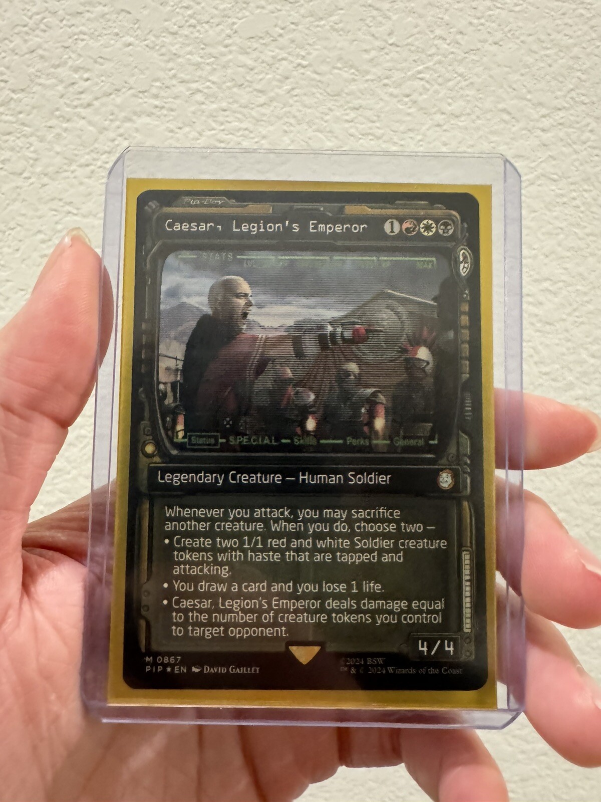 Caesar Legion's Emperor (Showcase) (Surge Foil) - Fallout MTG SUPER ...