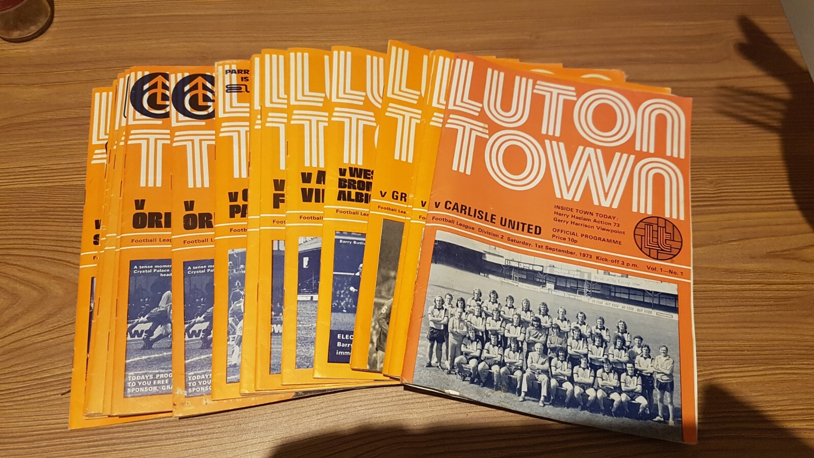 Luton Town Football Club programmes 1970-75 seasons' Various matches ...