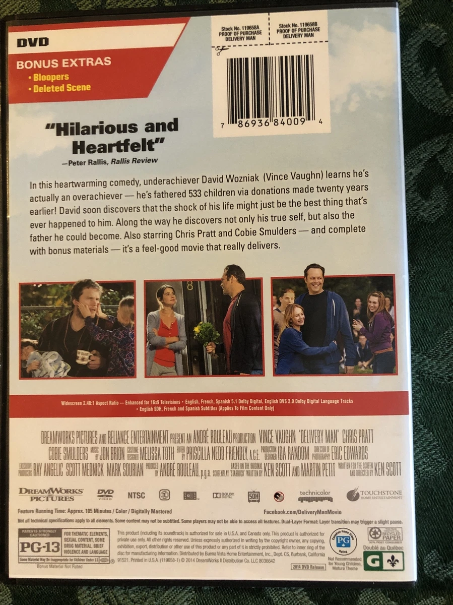 Delivery Man Dvd Cover