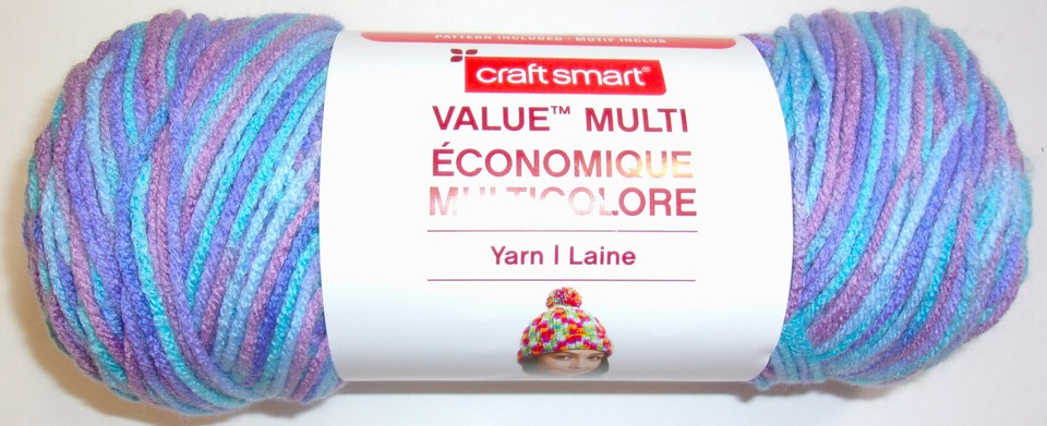 Craftsmart Value Multi Yarn, Acrylic 5 oz/ (Multiple Color Choice) 1 ...