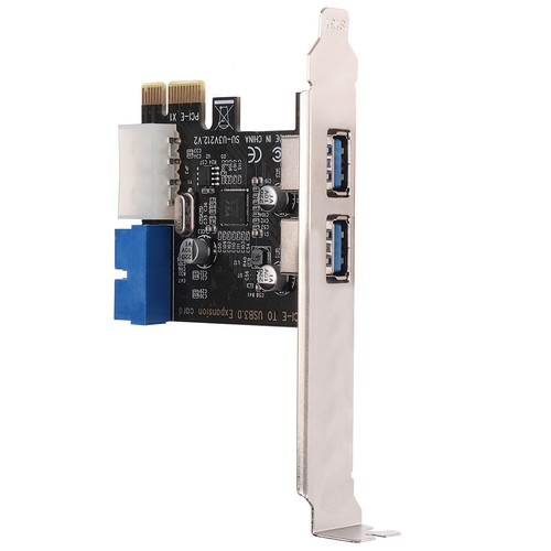 2 Ports USB 3.0 PCI Express Expansion Controller Card Adapter for ...
