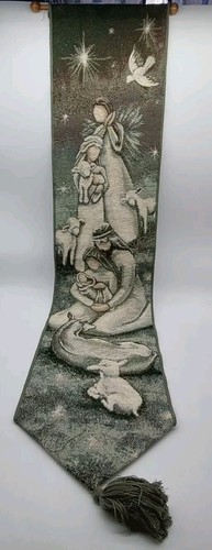 Willow Tree Nativity Christmas Tapestry Wall Hanging Tassel | eBay