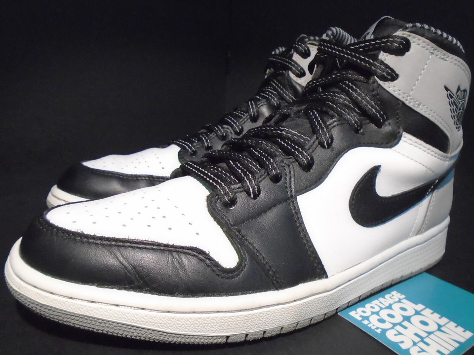 NIKE AIR JORDAN 1 RETRO HIGH OG BARONS WHITE BLACK SMOKE GREY TOE ...