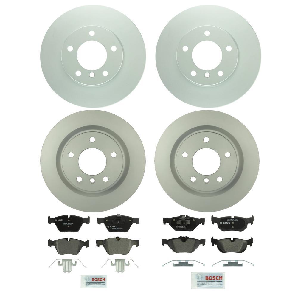Bosch Front 300mm Rear 300mm Brake Kit Disc Rotors Semi-Met Pads For ...