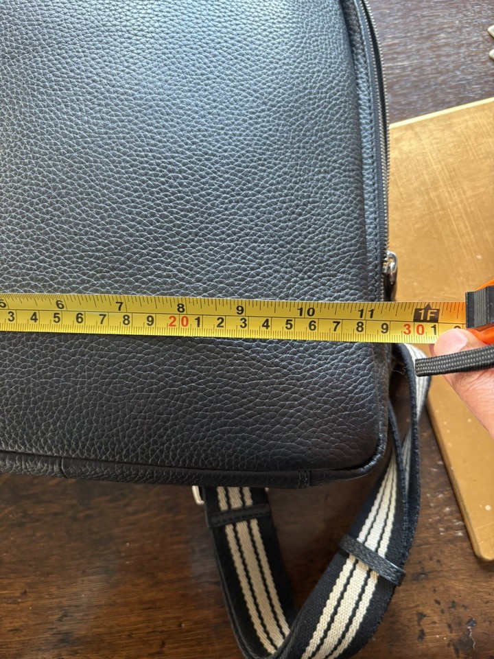 Osprey London black Leather back pack - smart bag with beautiful straps ...