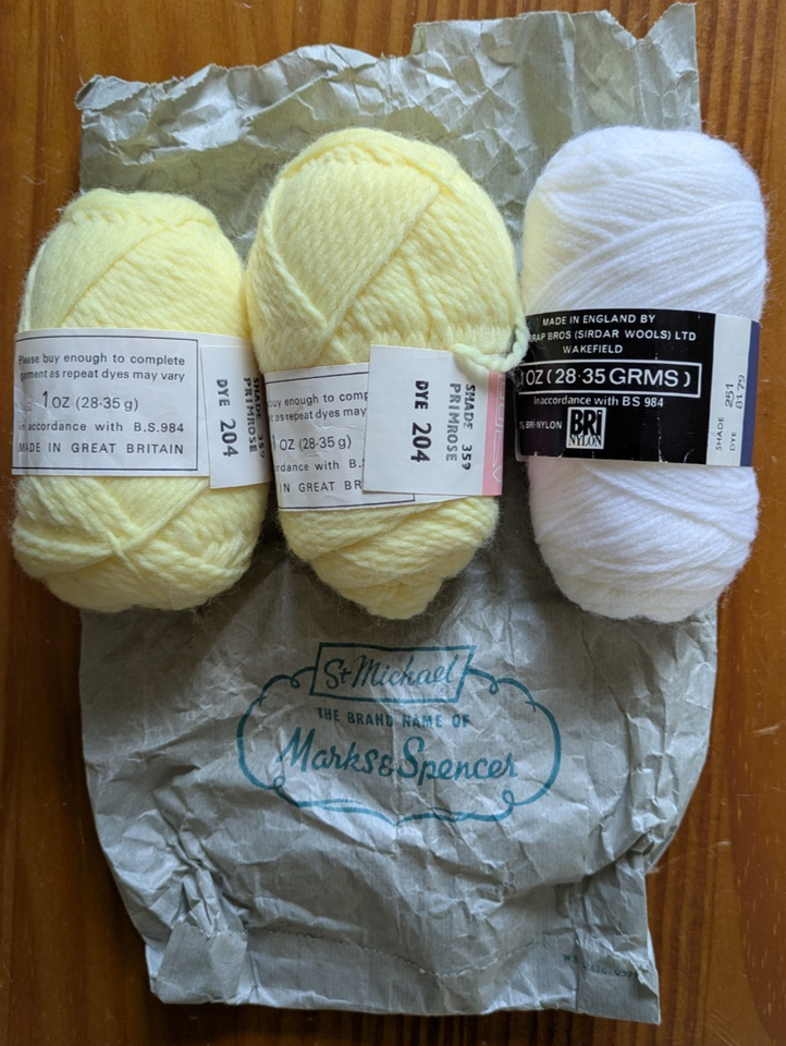 Vintage Bellmans / Sirdar Baby Nylon + Marks & Spencer bag 1970s Brand ...